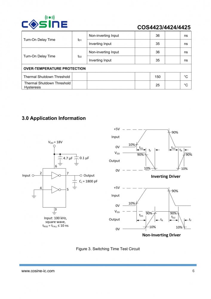 COS4424SR datasheet page 6