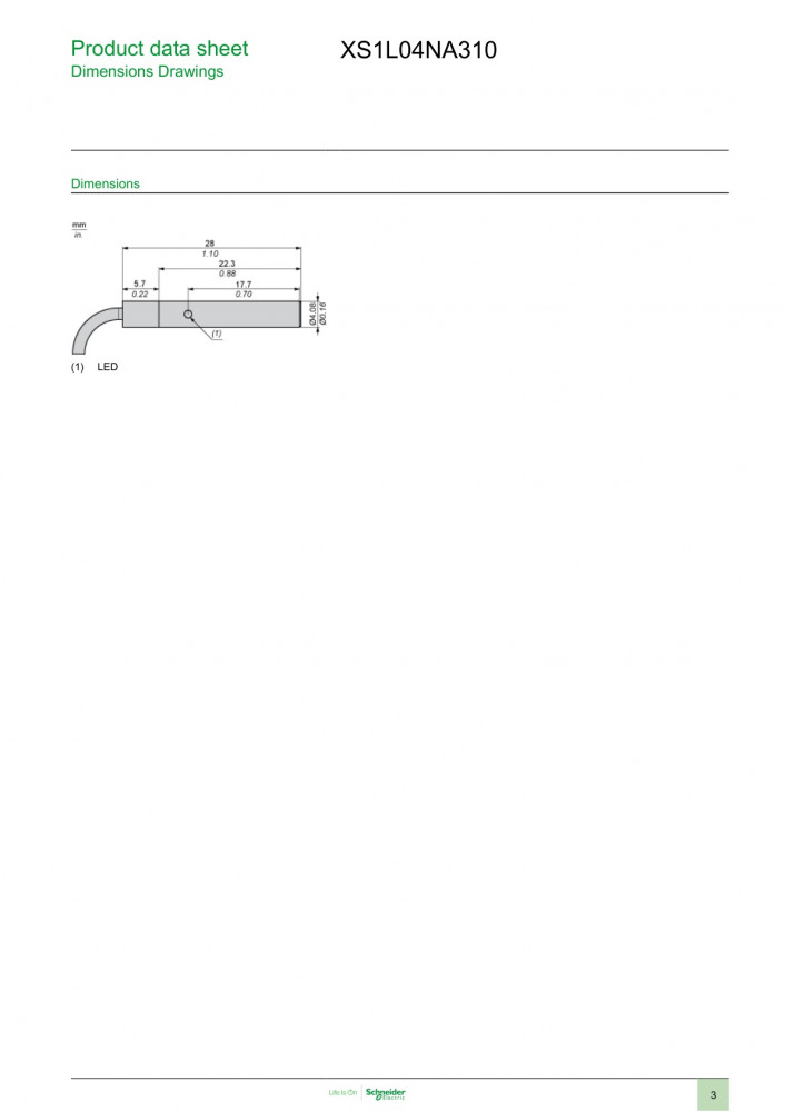 XS1L04NA310 technical document page 3