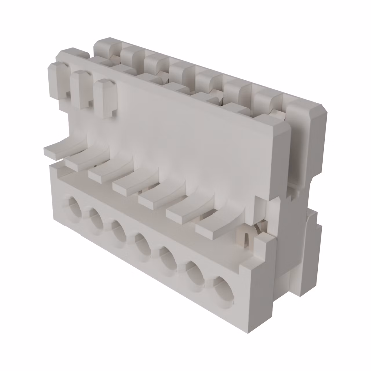 Appli-Mate RAST 2.5 Female Connector, 5.00mm Pitch, 4 Circuits, Position D, E, F, G and H Removed, Open Endwalls for sale