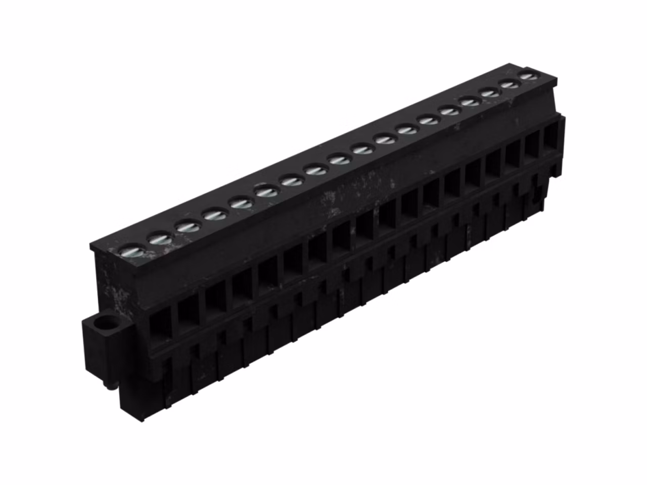 5.00mm Pitch Eurostyle Vertical Plug, with Retention Screws and Standard Imprinting, Front Wire Entry, Black, 18 Circuits for sale