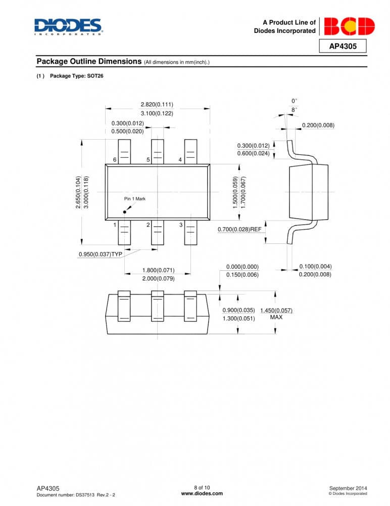 AP4305 datasheet page 8