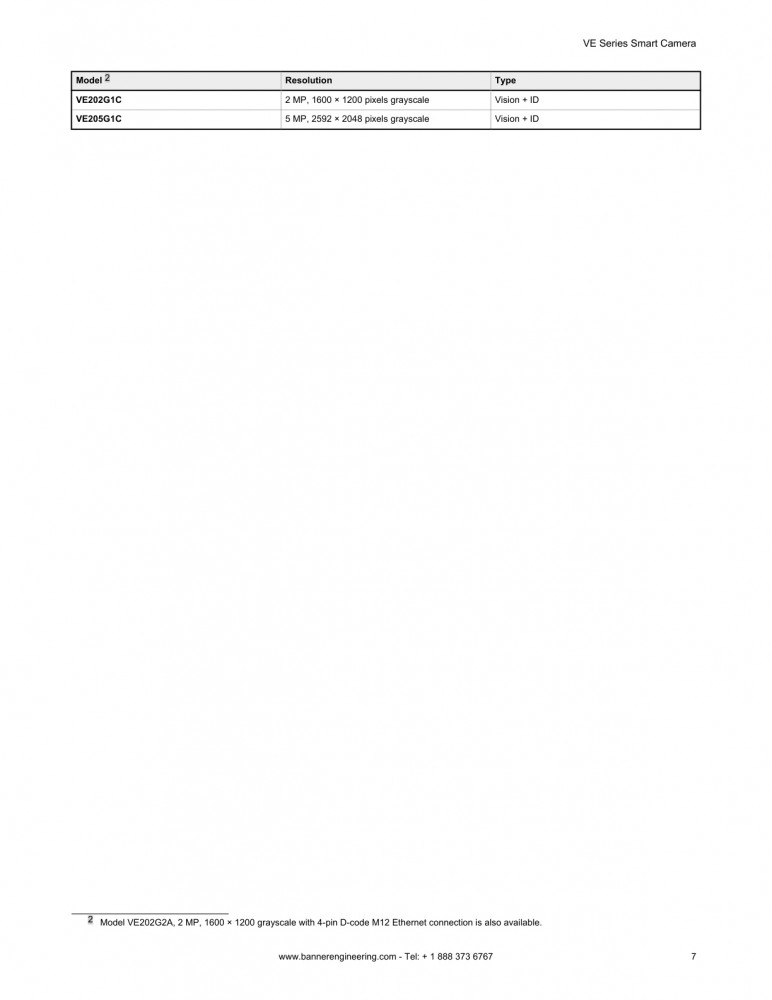 VE Series manual page 7