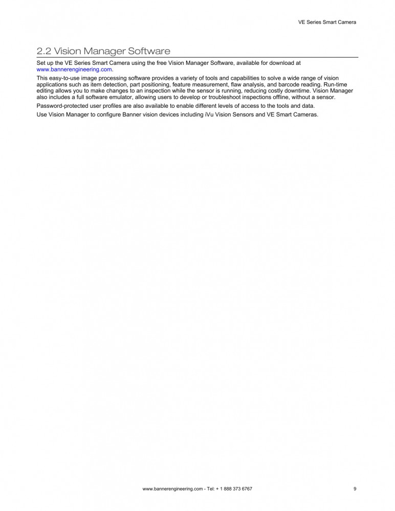 VE Series manual page 9