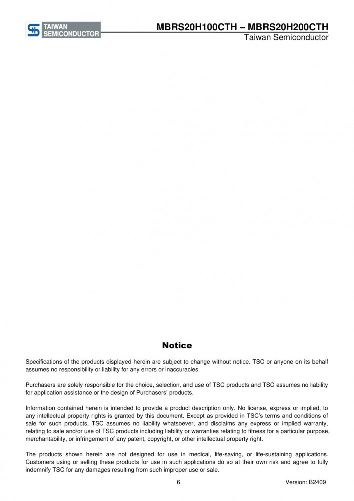 MBRS20H100CTH datasheet page 6