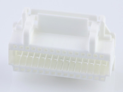 1.25mm Pitch Duo-Clasp Wire-to-Board Housing, Dual Row, Positive Lock, 30 Circuits, White for sale