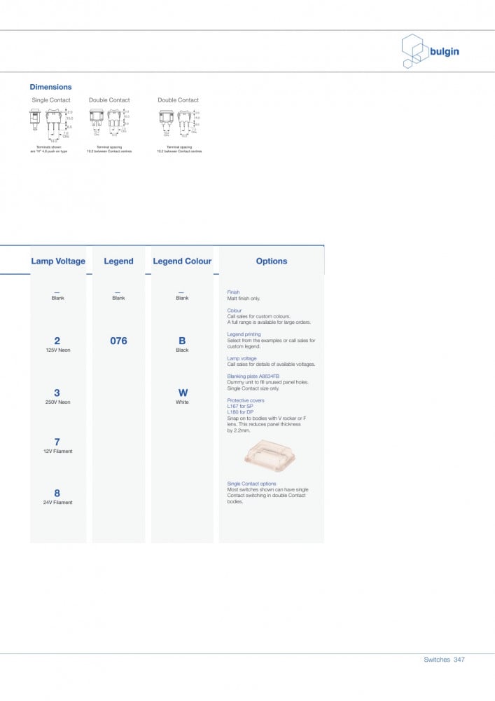 Bulgin technical document page 9
