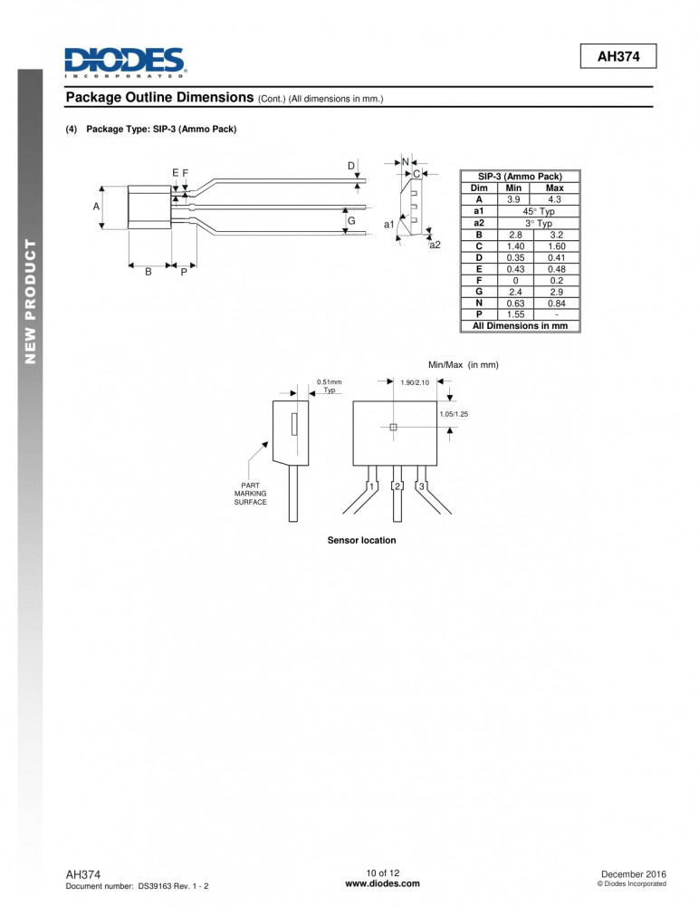AH374 datasheet page 10