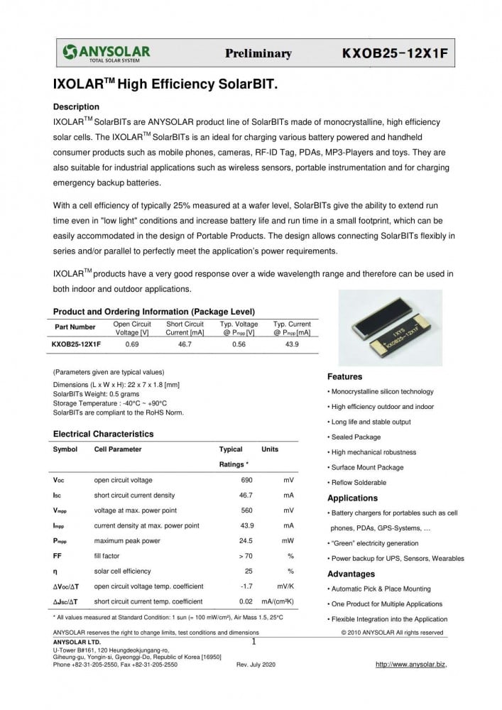 KXOB25-12X1F-TB datasheet page 1