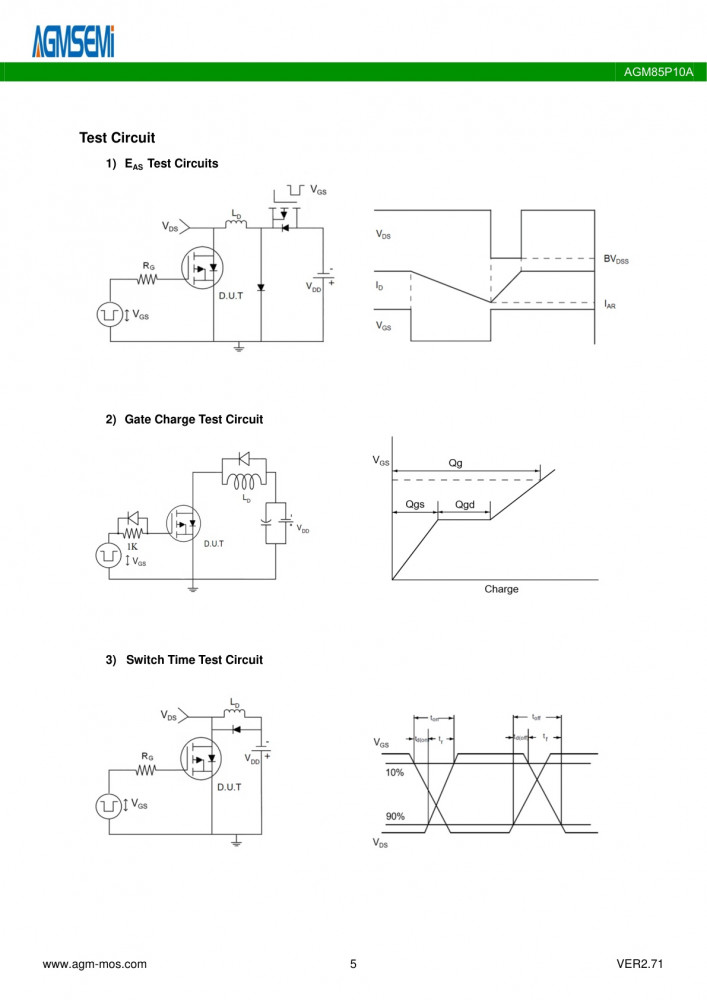 AGM85P10A datasheet page 5