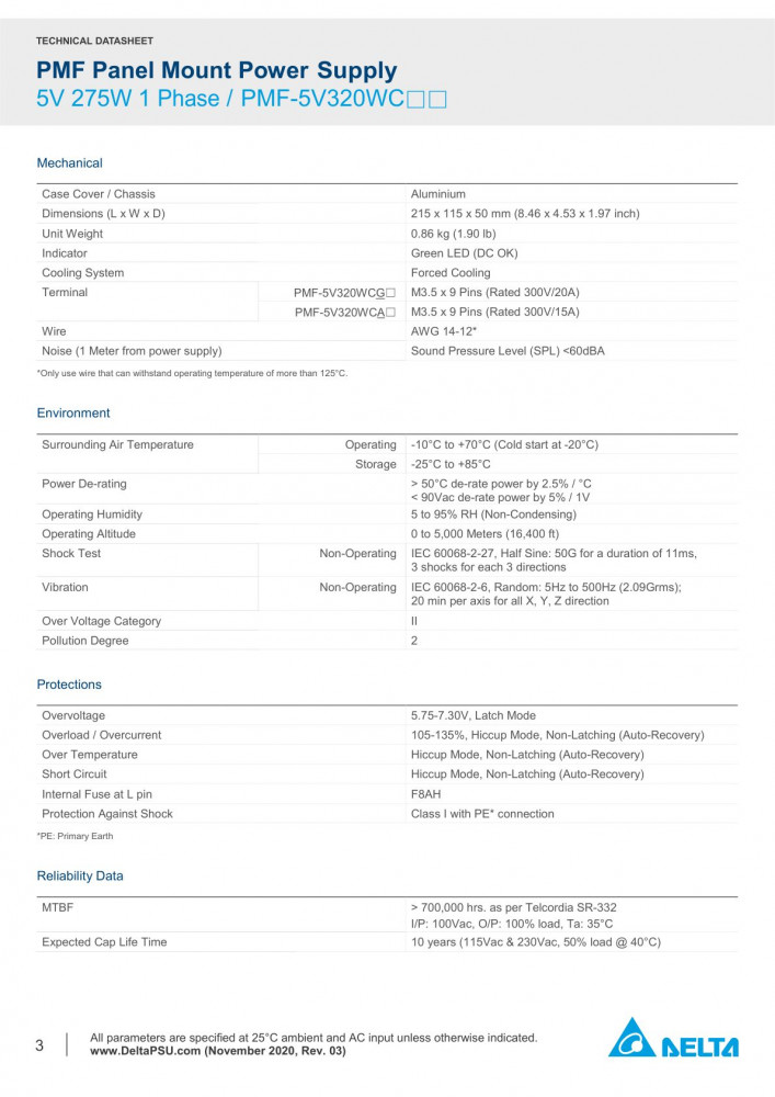 PMF-5V320WCGB technical document page 3