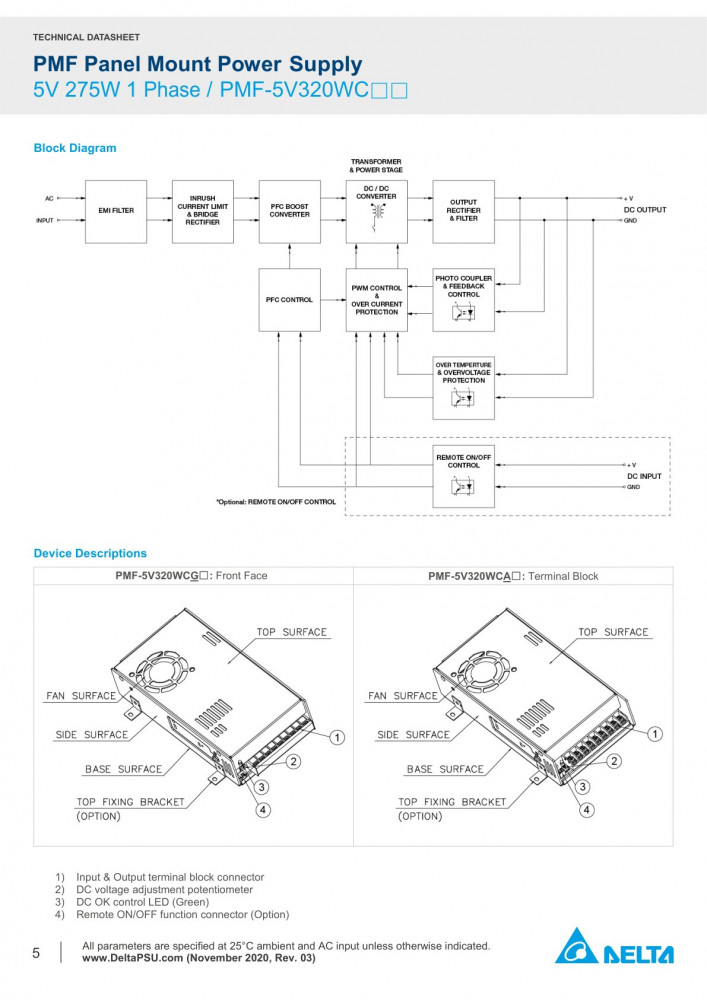 PMF-5V320WCGB technical document page 5