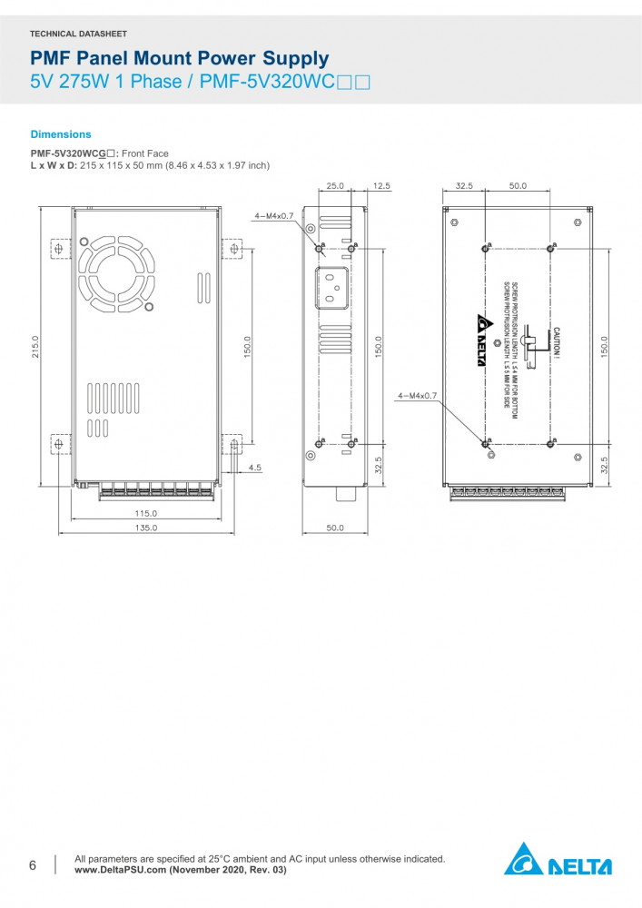 PMF-5V320WCGB technical document page 6