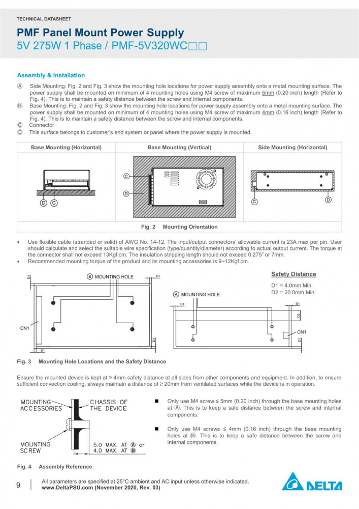 PMF-5V320WCGB technical document page 9