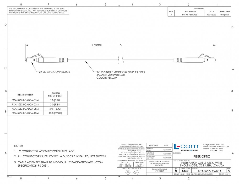FCA-S2SZ-LCALCA-10M technical document preview