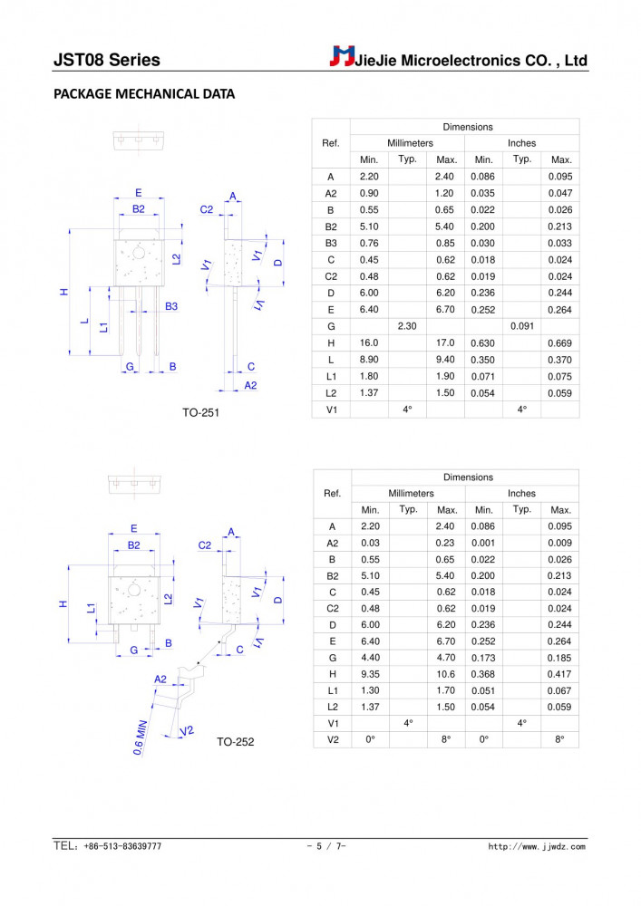 JST08A-600BW datasheet page 5