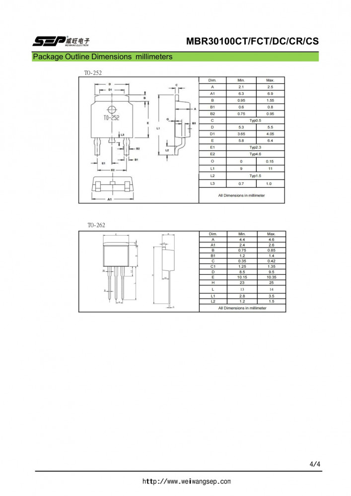 MBR30100CT datasheet page 4