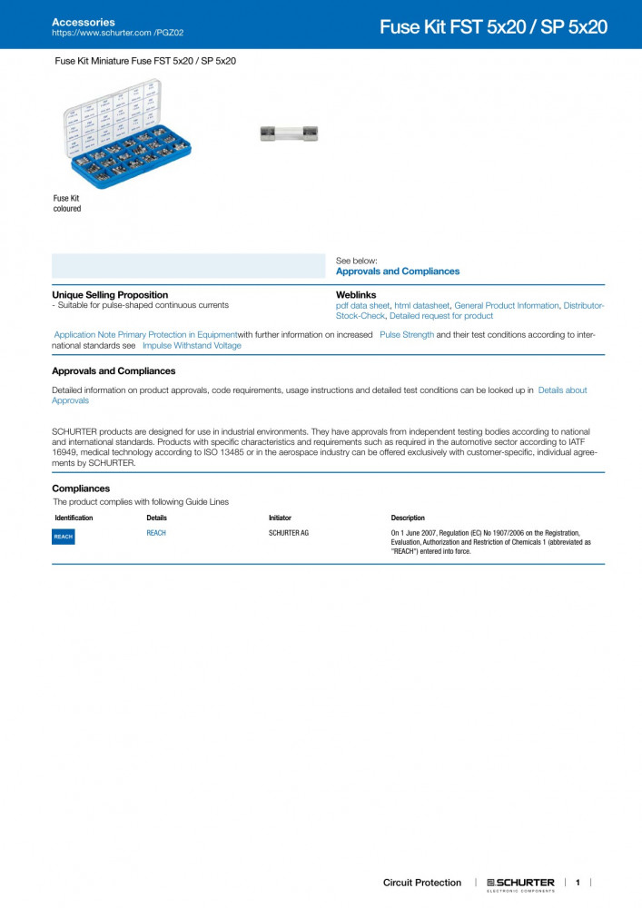0034.9858 fuse kit document image, page 1
