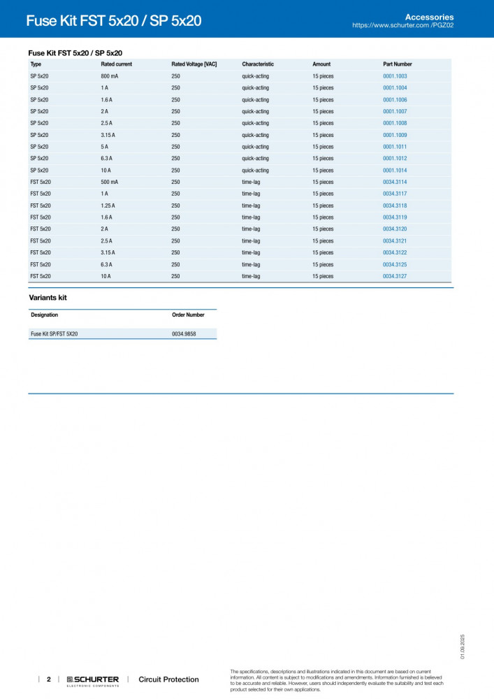 0034.9858 fuse kit document image, page 2