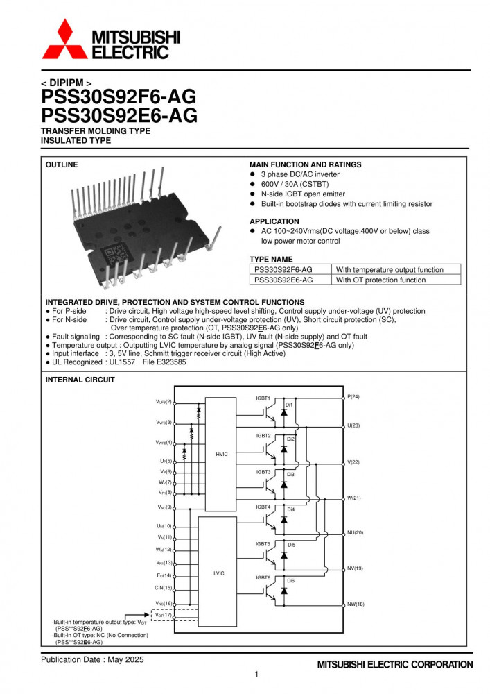 PSS30S92F6-AG datasheet page 1