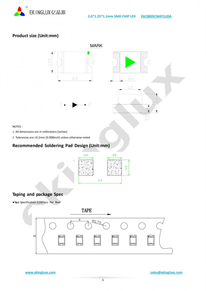 E6C0805CWAY1UDA datasheet page 6