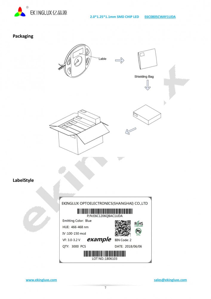 E6C0805CWAY1UDA datasheet page 7