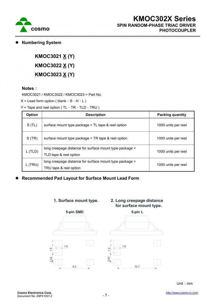 KMOC3022 datasheet page 7