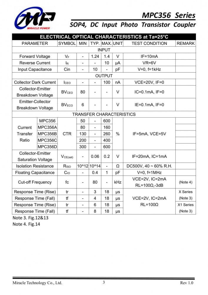 MPC356B datasheet page 3