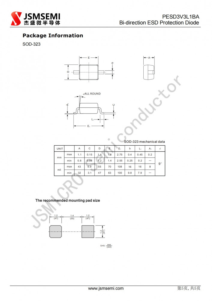 PESD3V3L1BA-JSM datasheet page 5