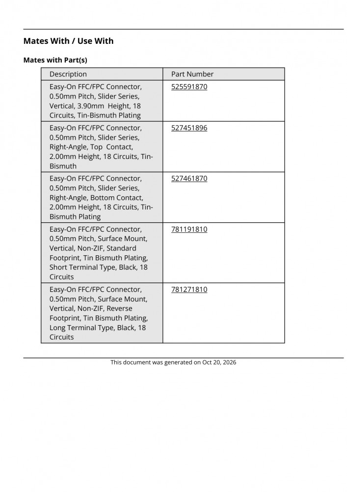 MOLEX 151660187 technical document, page 3