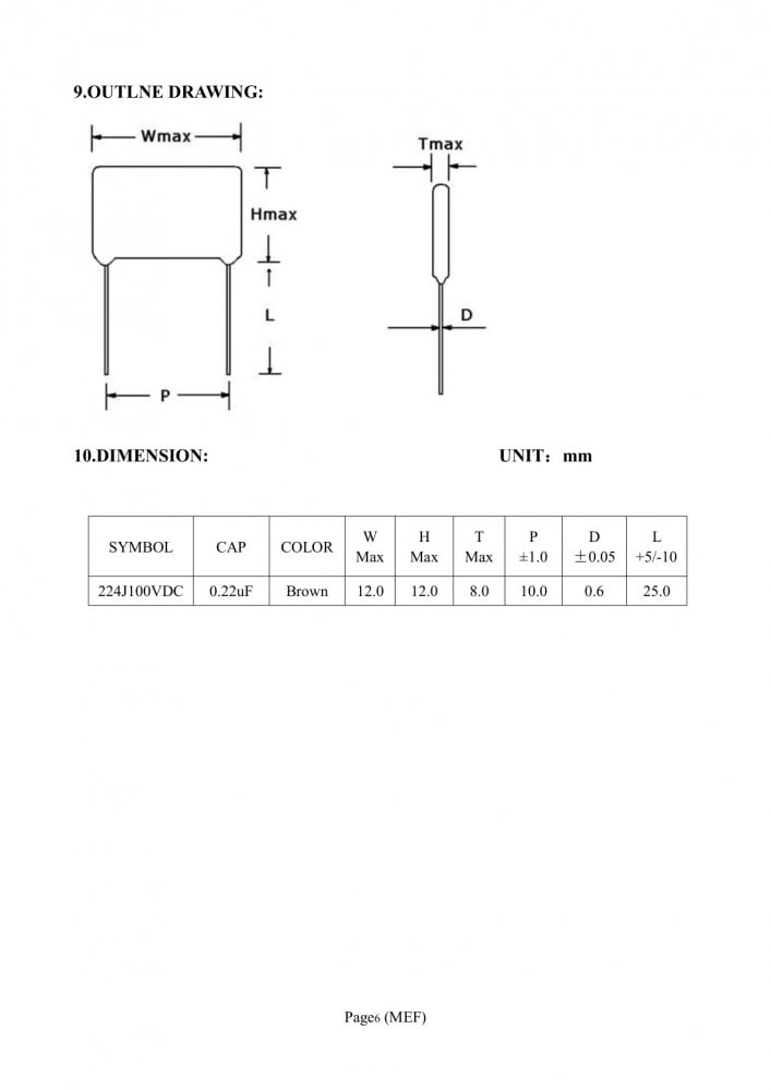MEF224J100D02 specification page 7