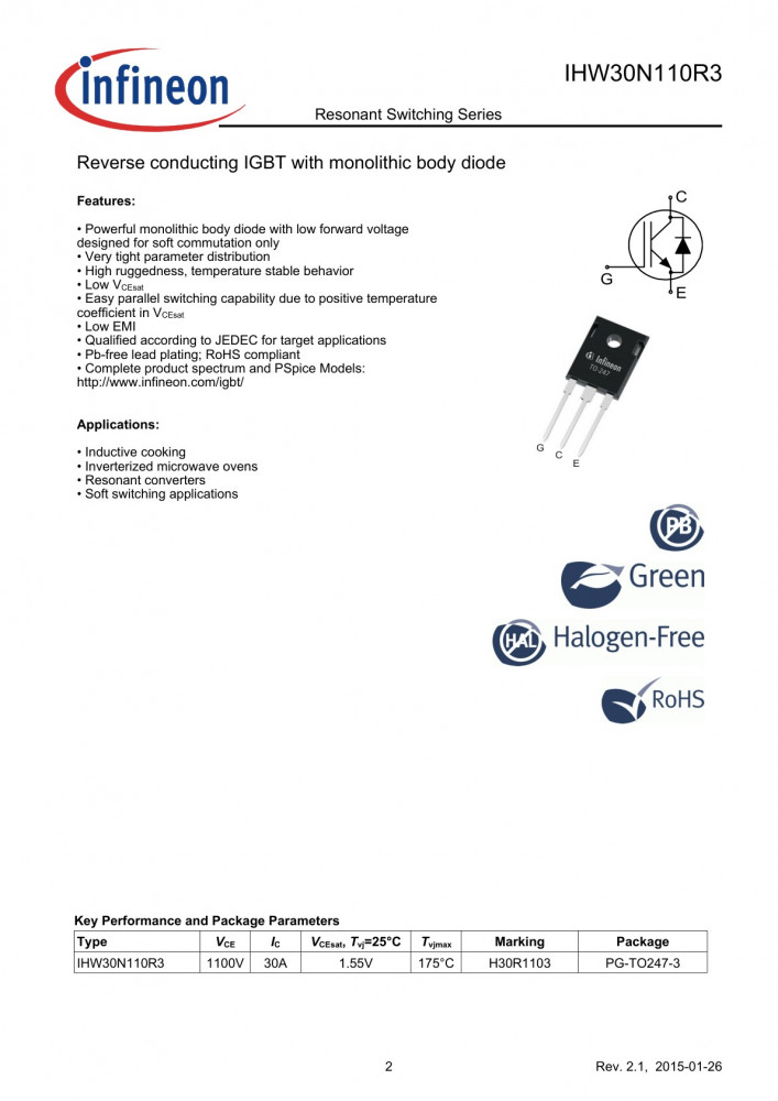 IHW30N110R3 datasheet page 2
