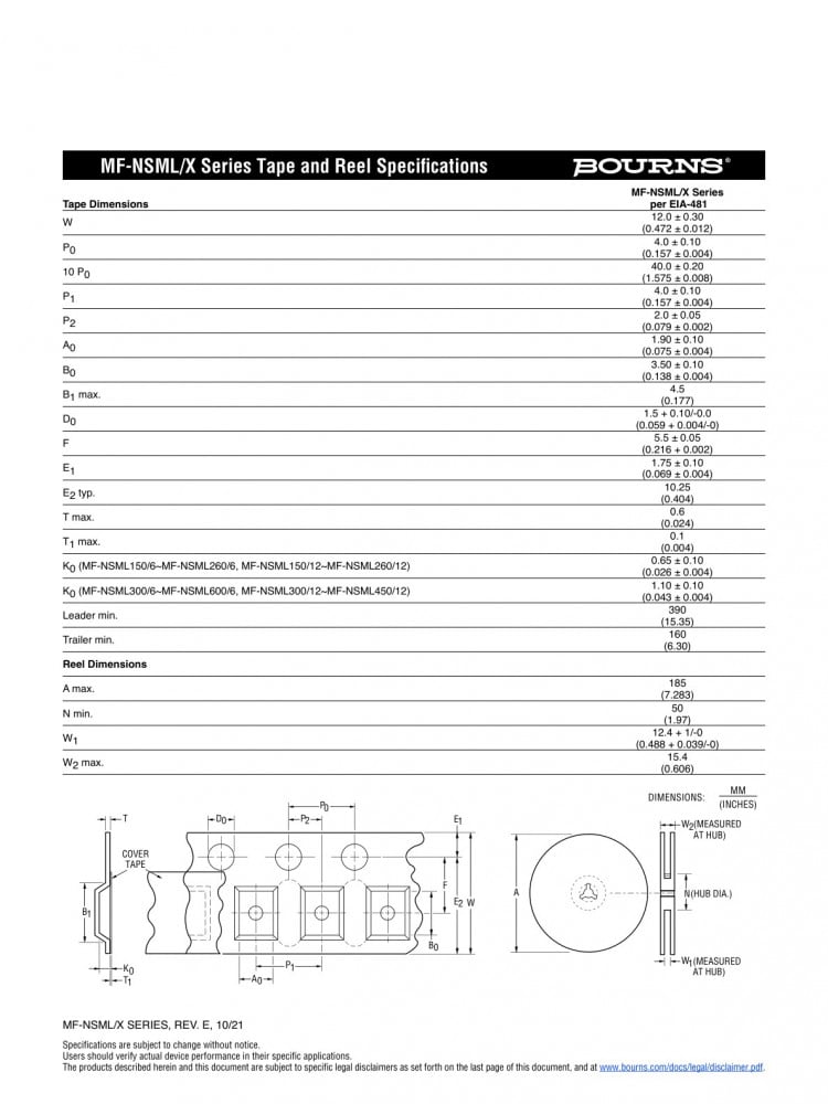 BOURNS MF-NSML/X datasheet page 7