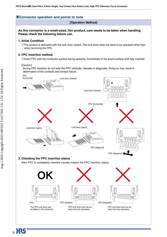 FH72 Series datasheet page 8