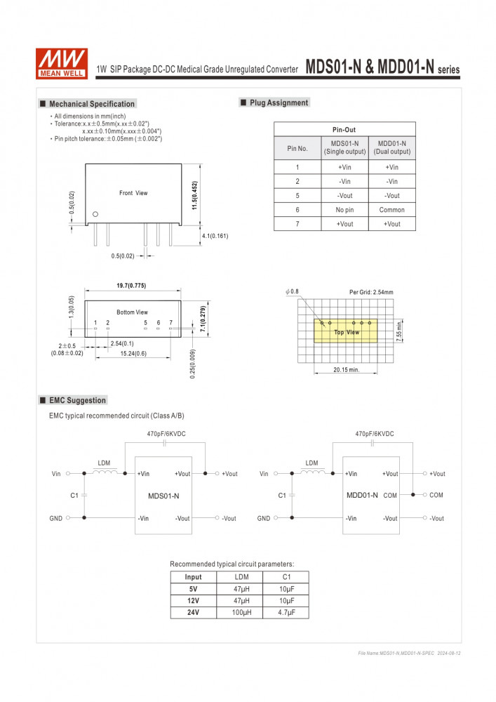MDS01M-05N datasheet page 4