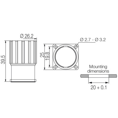 WEIDMULLER 1296730000 Circular Connector Housing