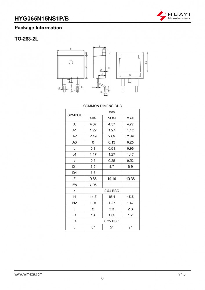 HYG065N15NS1P datasheet page 8