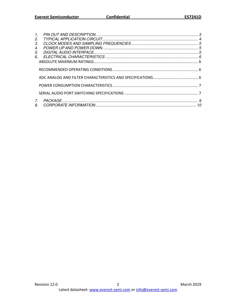 ES7241D datasheet page 2