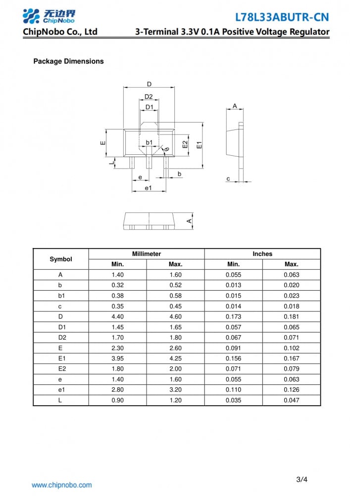 L78L33ABUTR-CN datasheet page 3