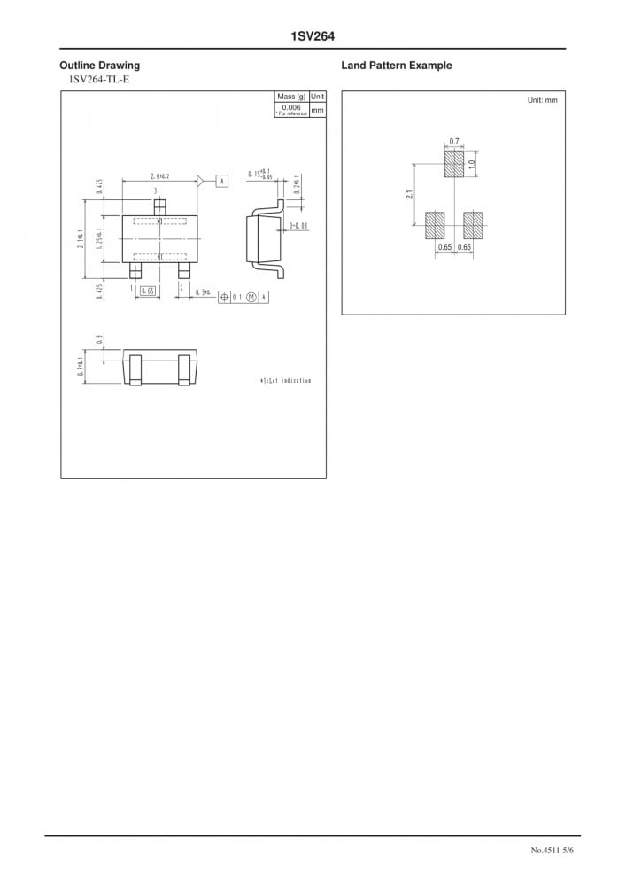 1SV264-TL-E datasheet page 6