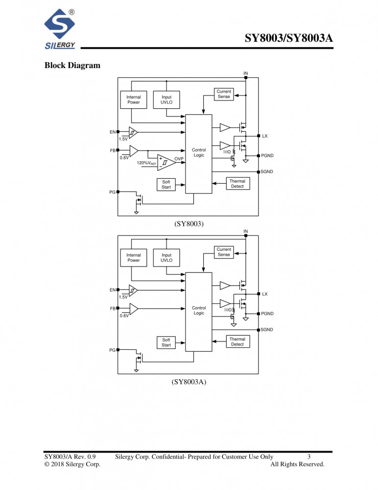 SY8003DFC datasheet page 3