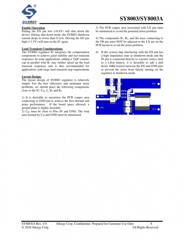 SY8003DFC datasheet page 8