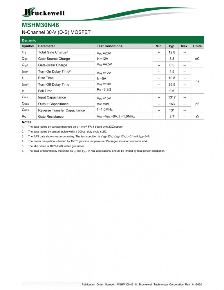 MSHM30N46 datasheet page 3