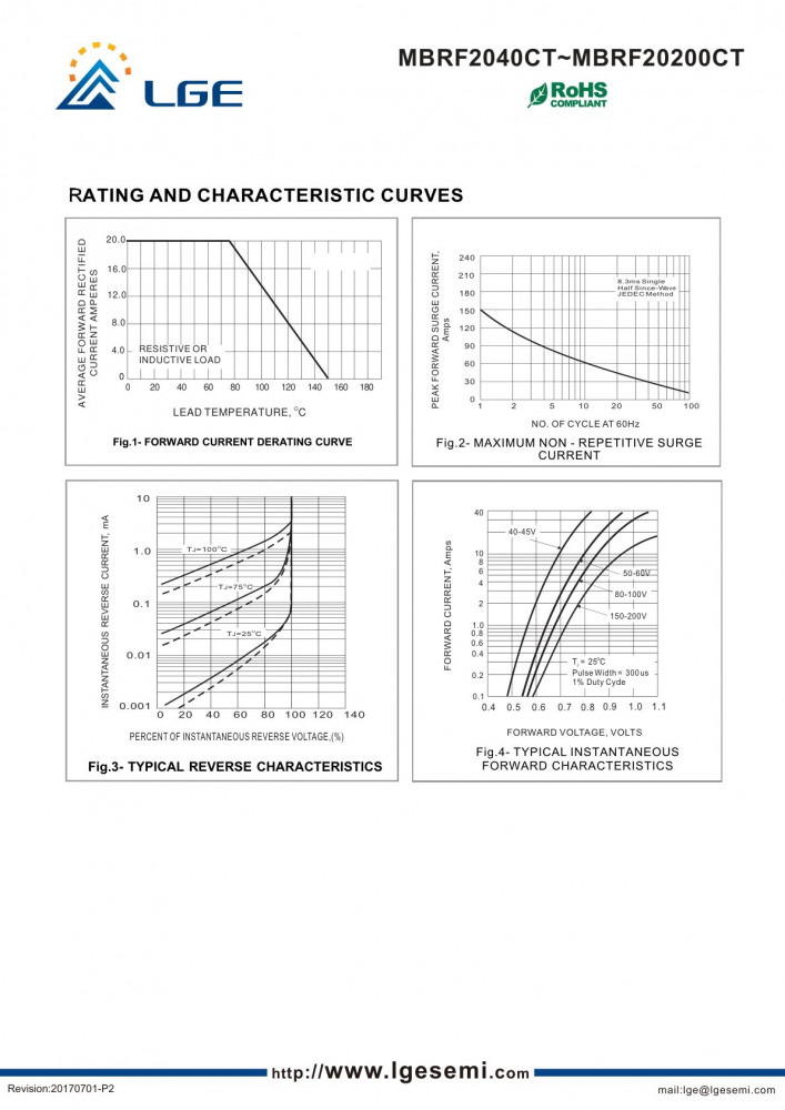LGE MBRF2040CT datasheet page 2