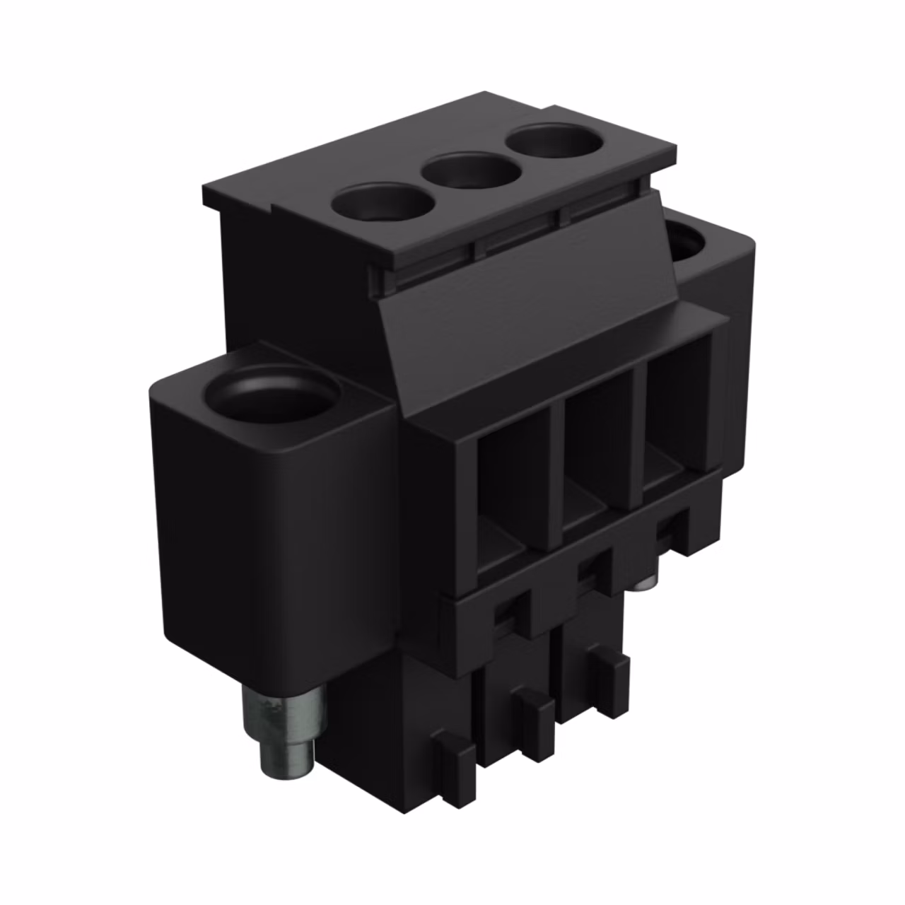3.50mm Pitch Eurostyle Vertical Plug, with Retention Screws, Front Wire Entry, 3 Circuits for sale