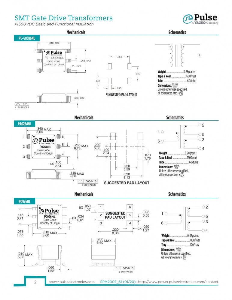 PA3493NL technical document page 2