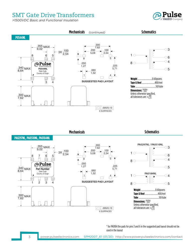 PA3493NL technical document page 3
