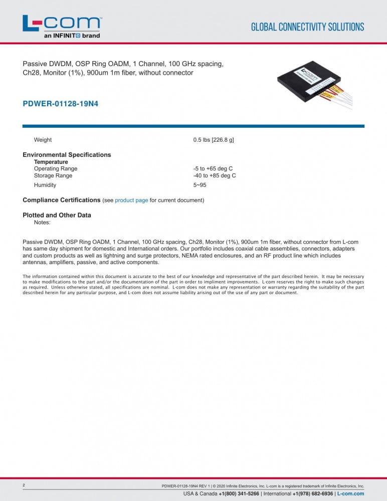 PDWER-01128-19N4 datasheet page 2