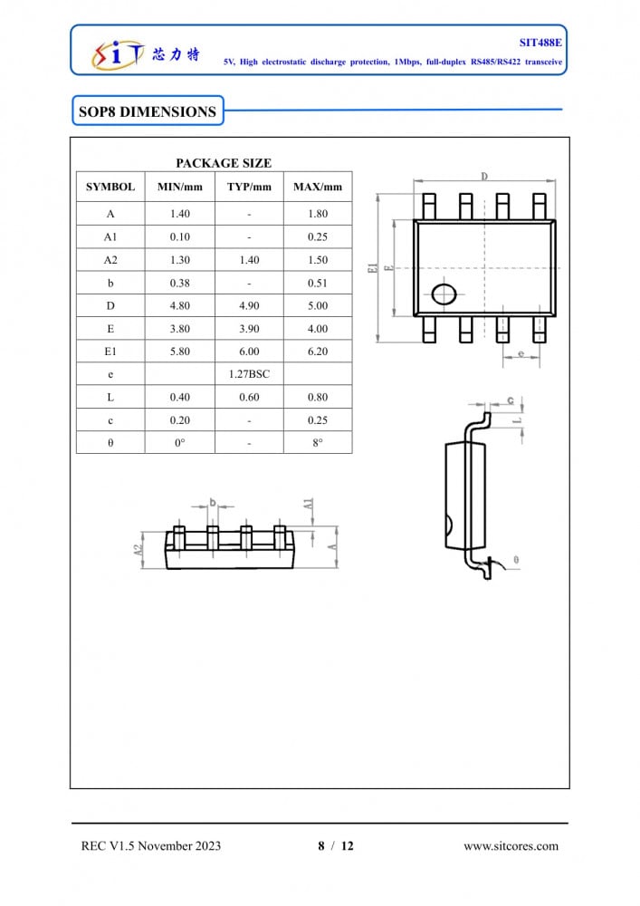 SIT488EESA datasheet page 8