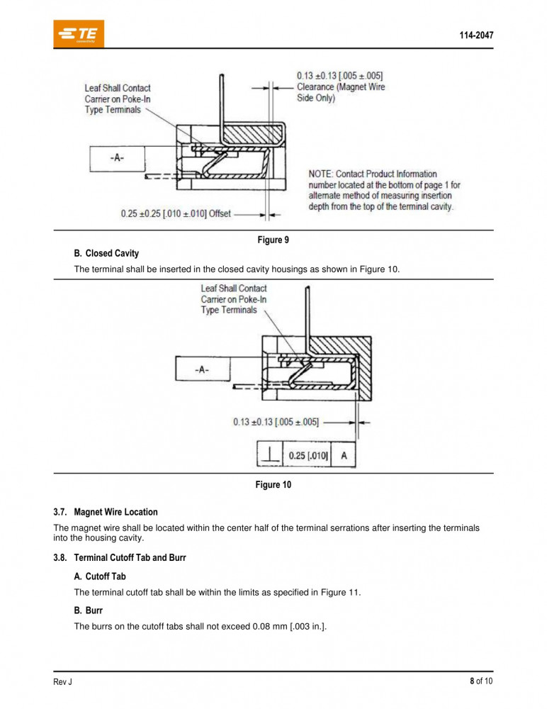 TE Connectivity MAG-MATE Mini application specification page 8