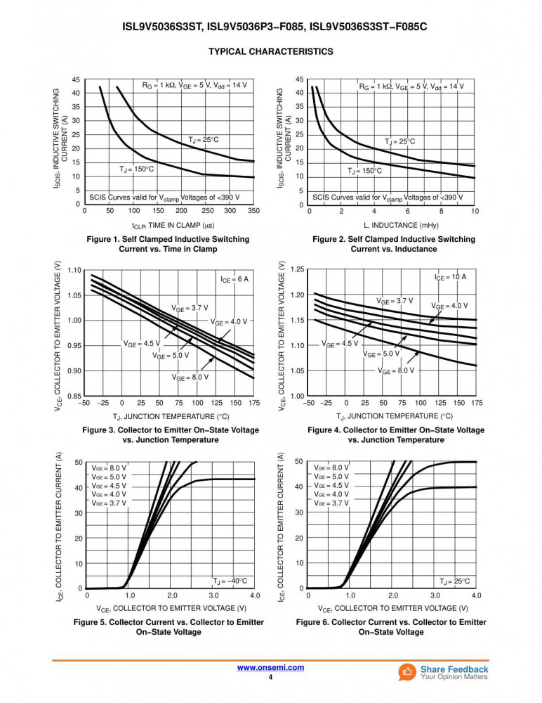 ISL9V5036S3ST datasheet page 4